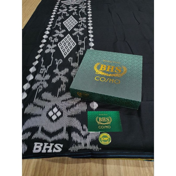 Jual SARUNG BHS COSMO GOLD POLOS HITAM TUMPAL KEMBANG CHP PPH | Shopee ...