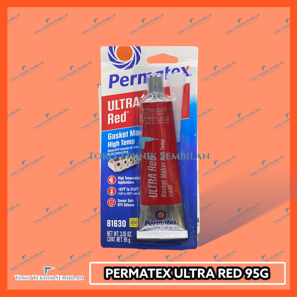 Jual Permatex Ultra Red High Temp 95g / Lem Silikon Permatex Merah ...
