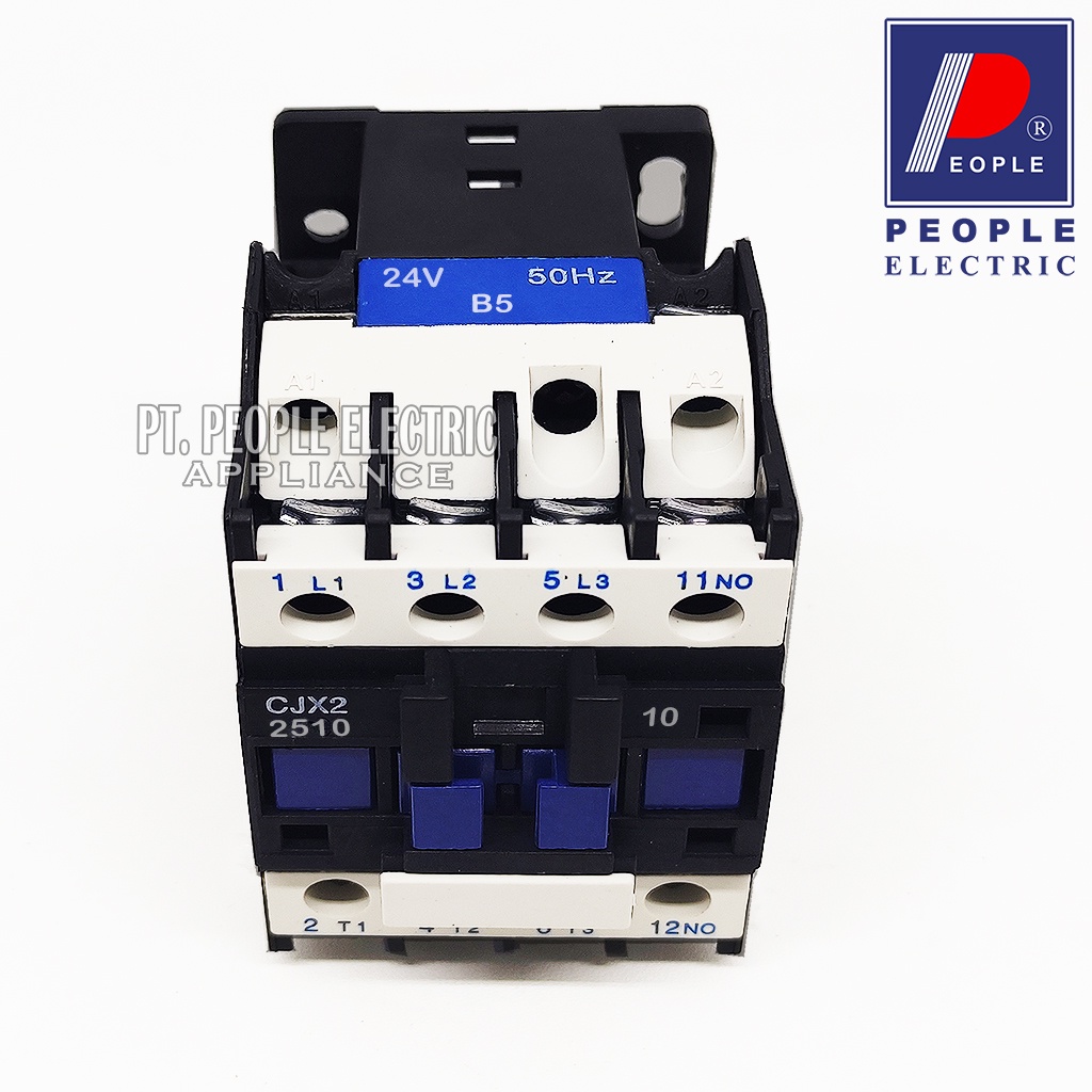 Jual CONTACTOR KONTAKTOR CJX2-2510 PEOPLE 40A AC 24V, 36V, 48V, 110V, 220V, 380V | Shopee Indonesia
