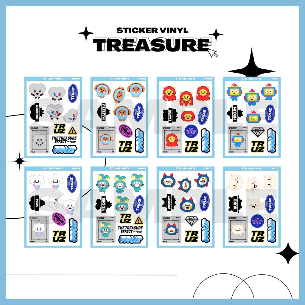 Jual Sticker / Stiker Kpop Treasure - versi 1.1 | Shopee Indonesia