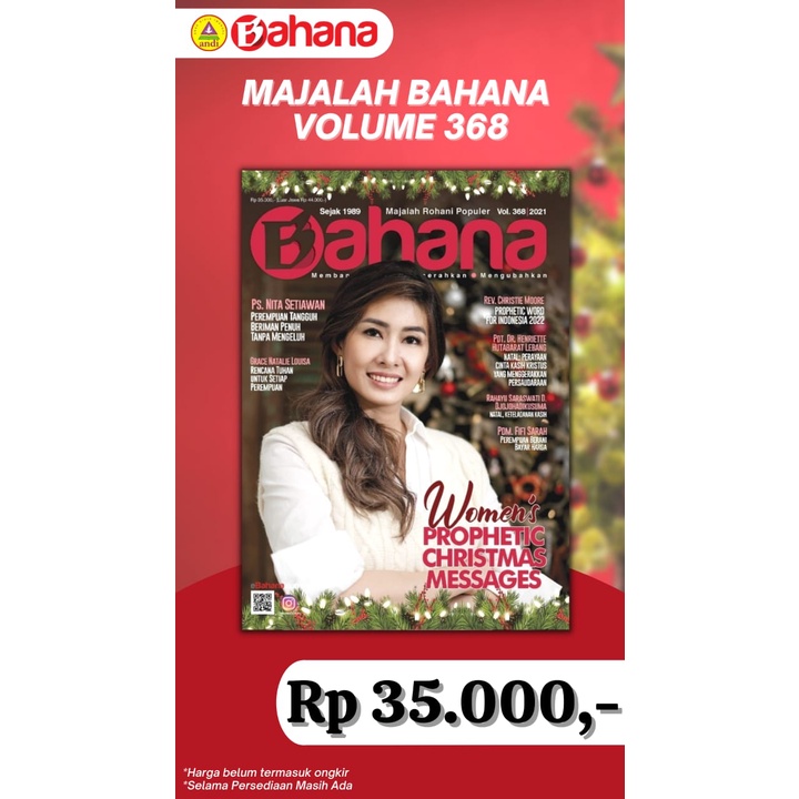 Jual Majalah BAHANA ROHANI KRISTEN POPULER TERLARIS EDISI NATAL | Shopee Indonesia