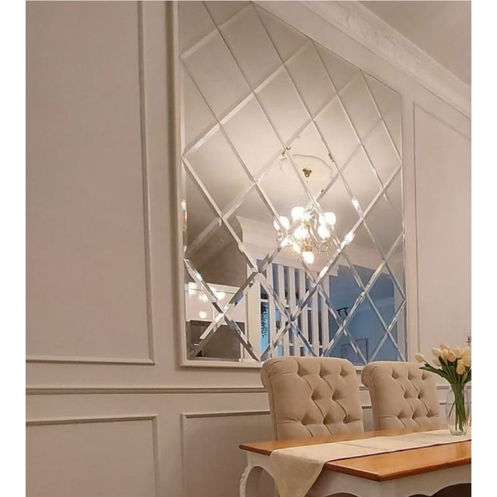 Jual kaca cermin bevel custom ukuran 185x60 | Shopee Indonesia