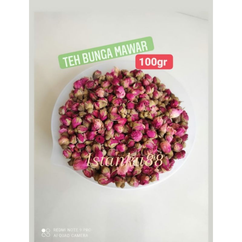 Jual Teh Mawar Bunga Kering Tea Rose Bud Tisane 100gr | Shopee Indonesia