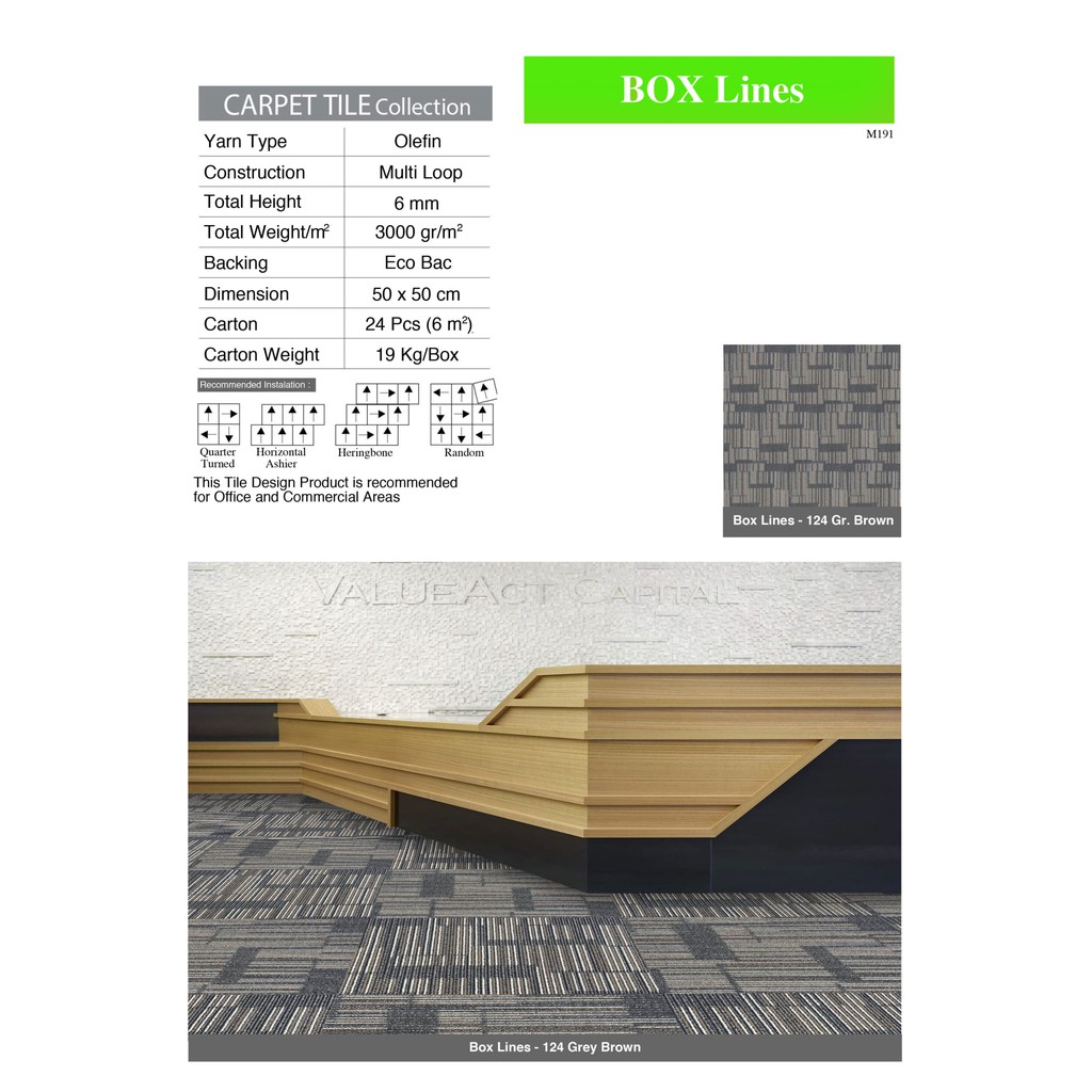 Jual Karpet Tile King Box Lines 50cm x 50cm | Shopee Indonesia
