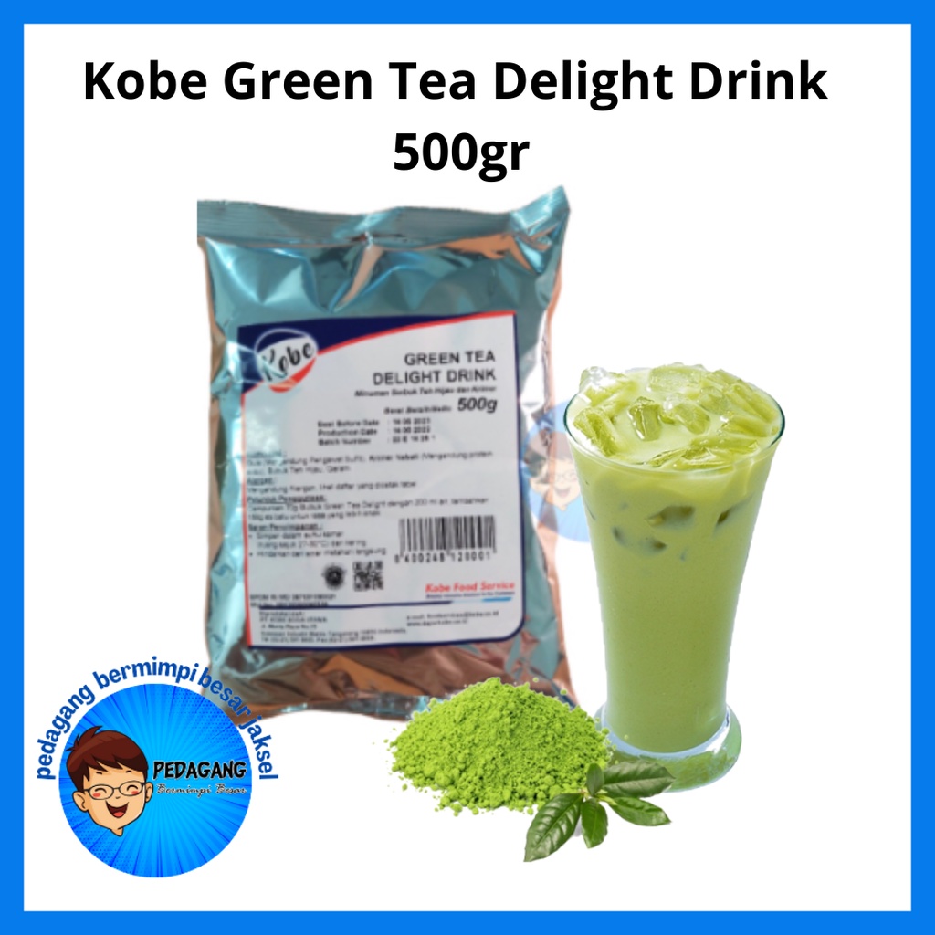 Jual Kobe Green Tea Delight Drink 500gr | Green Tea Bubuk | Teh Hijau ...