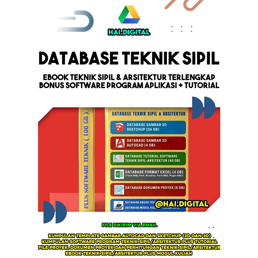 Jual DATABASE TEKNIK SIPIL & ARSITEKTUR (TERLENGKAP DAN TERMURAH) BONUS ...