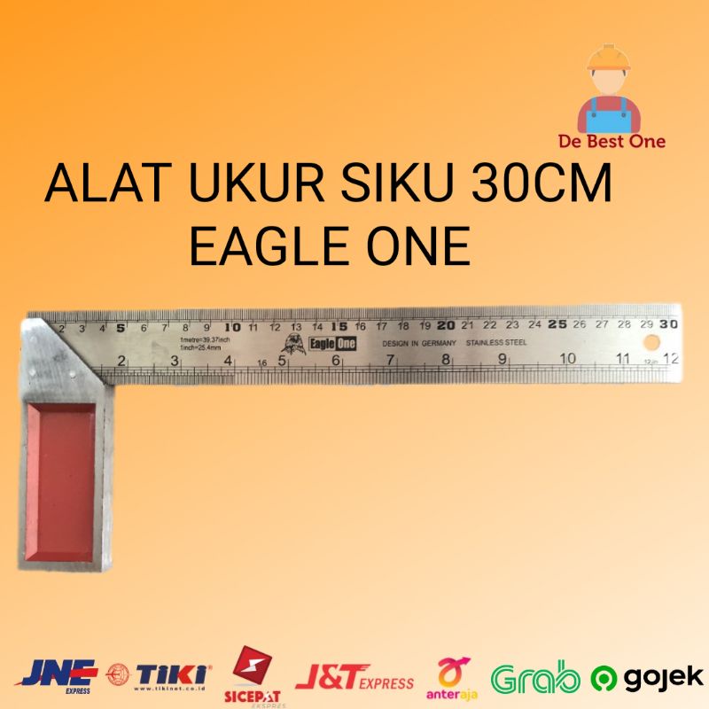 Jual SIKU TUKANG / ALAT UKUR SIKU / PENGGARIS SIKU 30CM | Shopee Indonesia