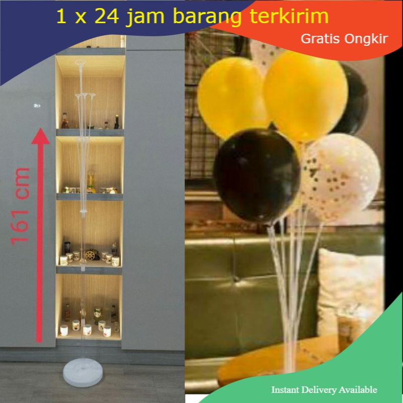 Jual 07in1 Stick Cup Standing Balon JUMBO + Tatakan / Tiang Dekorasi ...