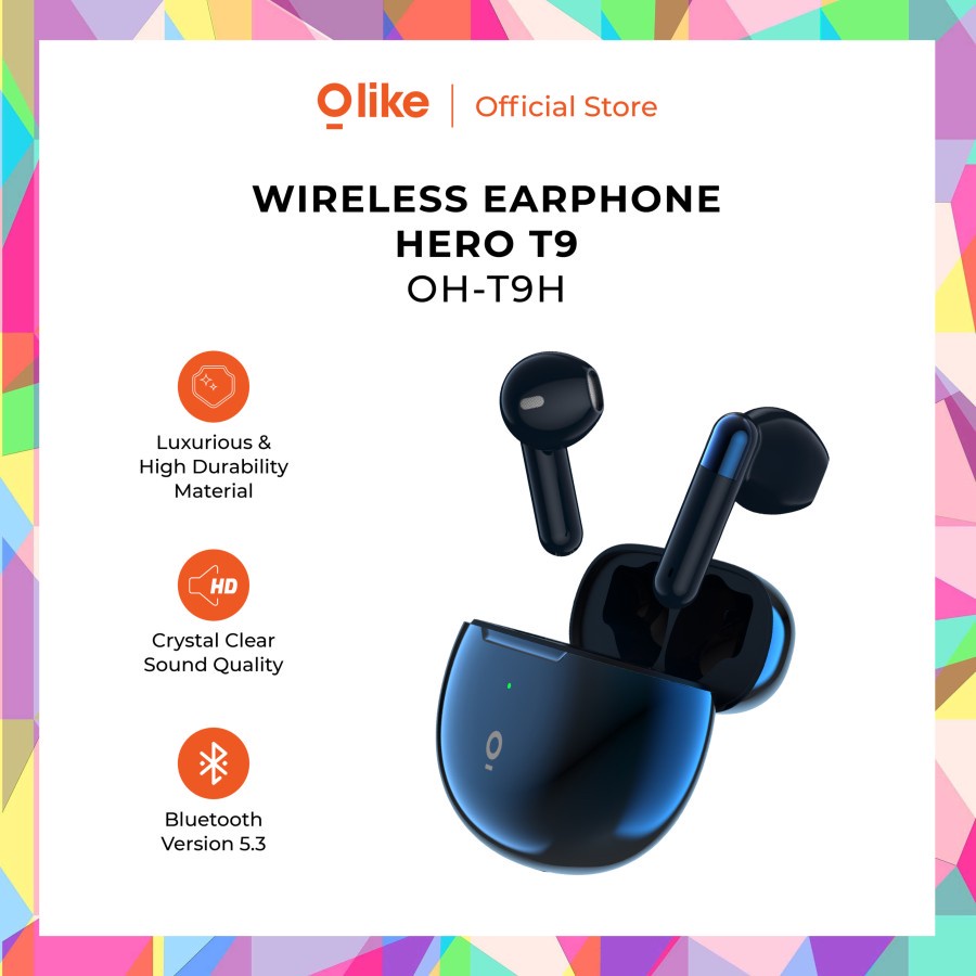 Jual HEADSET TWS Bluetooth 5.1 Olike OH-T9H Hero Earphone Headset Ultra ...