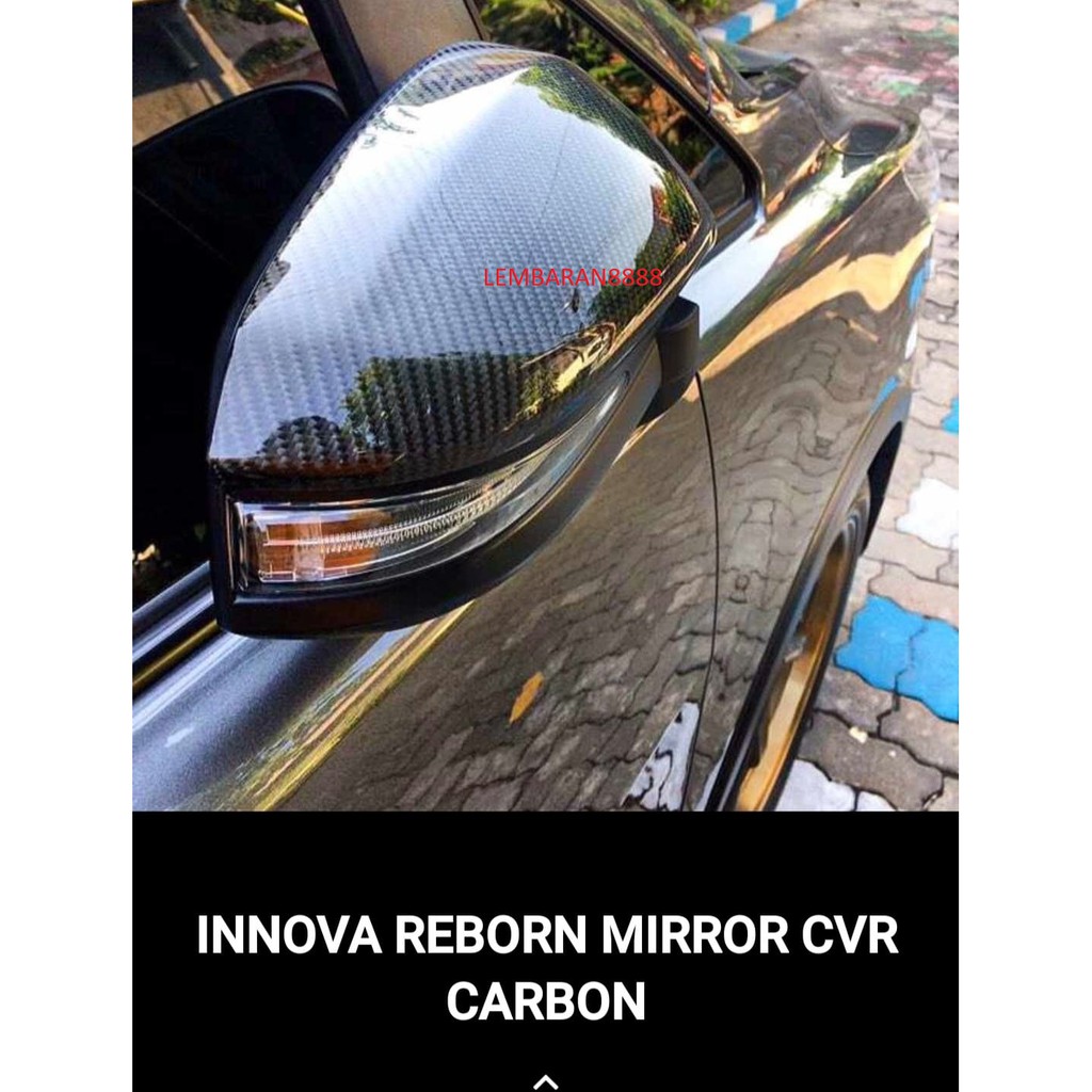 Jual Cover Spion Mirror Cover Innova Reborn 2016 up Hitam Carbon ...