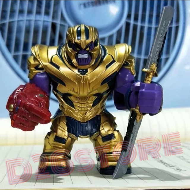 Jual Mainan Lego Big Figure Thanos Armour suit + Infinity Gauntlet ...