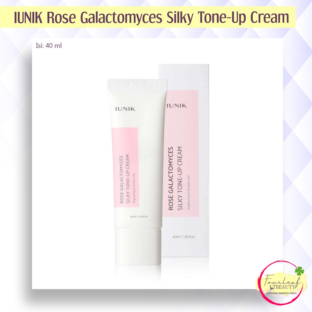 Jual IUNIK Rose Galactomyces Silky Tone-Up Cream - 40 ml | Shopee Indonesia