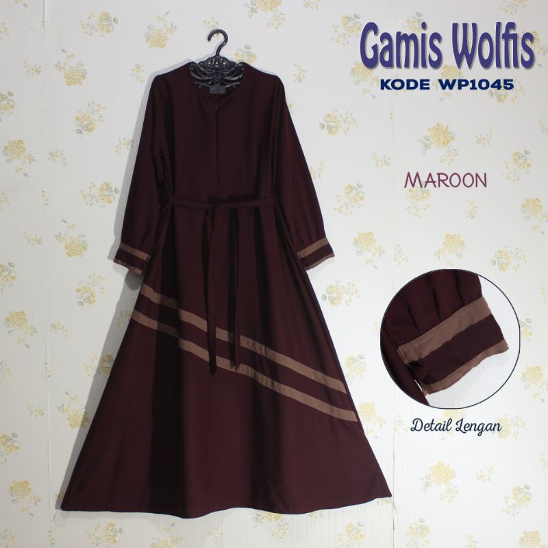 Jual Gamis wolfis list miring WP 1045 | Shopee Indonesia
