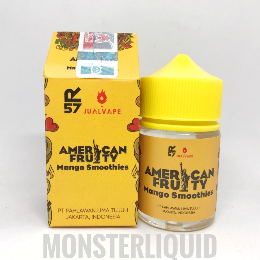 Jual AMERICAN FRUITY MANGO SMOOTHIES BY R57 X JVP 3MG 60ML | Shopee ...
