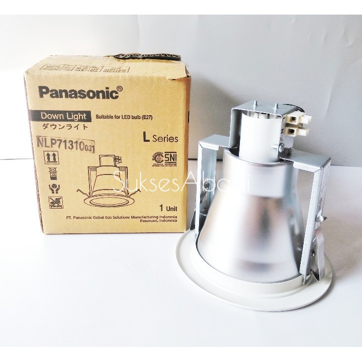 Jual DOWNLIGHT 4" PANASONIC PUTIH DAN SILVER RUMAH LAMPU DOWN LIGHT ...