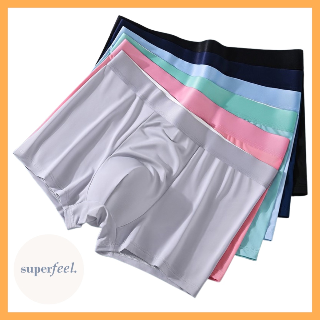 Jual SFL PREMIUM BOXER BOKSER SEAMLESS ICE SILK DINGIN CD PRIA LAKI ...