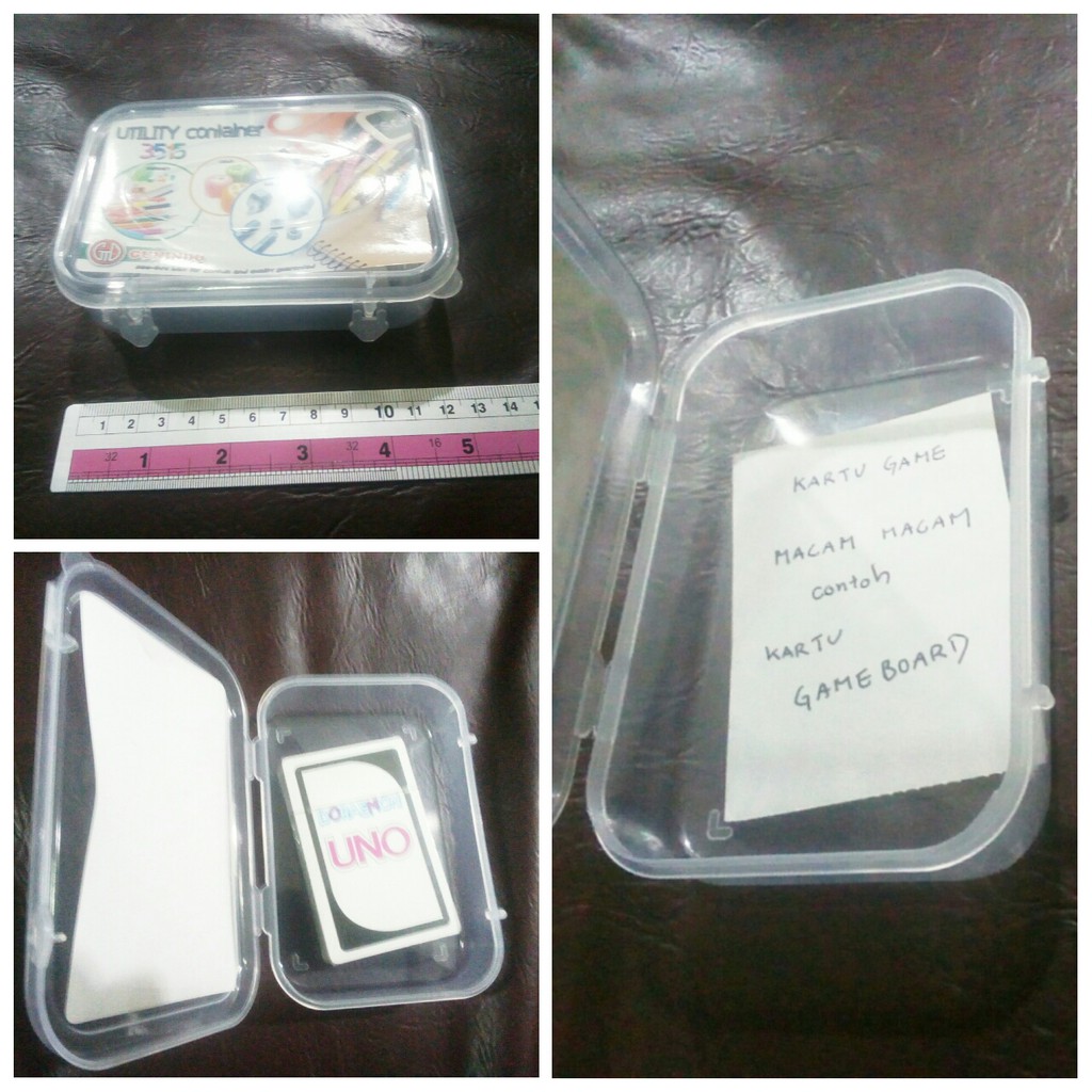 Jual box tempat nyimpan kartu remi, kartu game, trading card, e-money ...