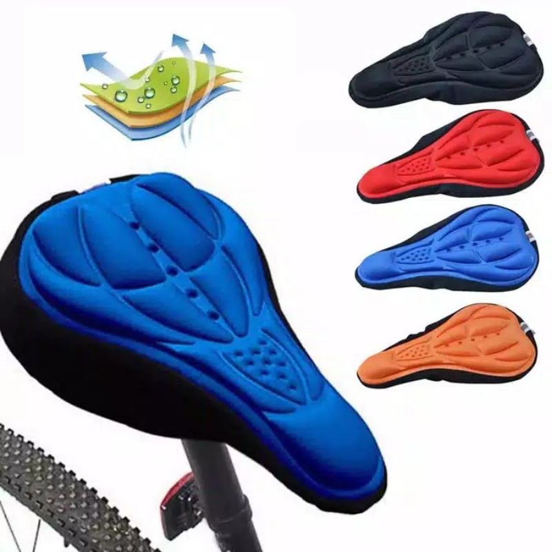 Jual Cover Sarung Jok Sadel Gel Empuk Sepeda MTB Lipat Touring - Gel ...