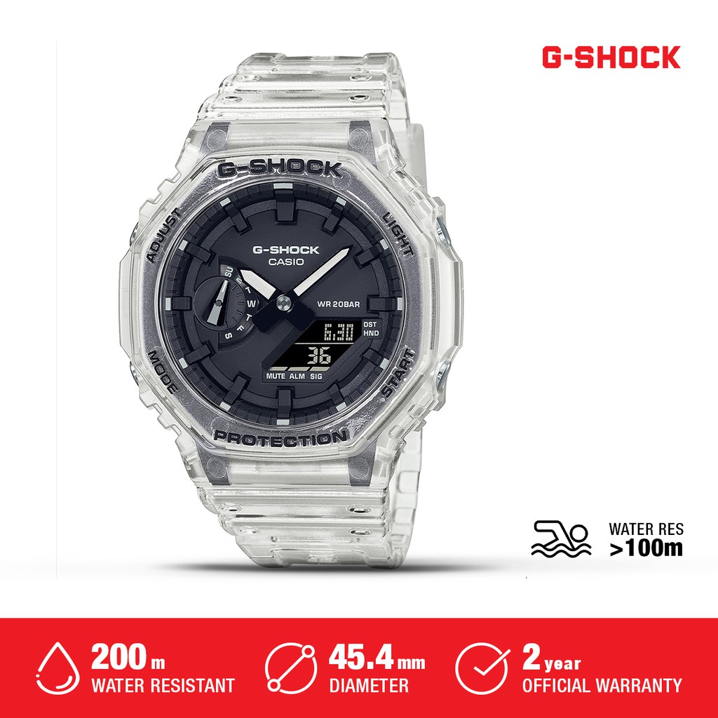 Jual Casio G-Shock Jam Tangan Pria GA-2100SKE-7ADR Waterproof | Shopee ...