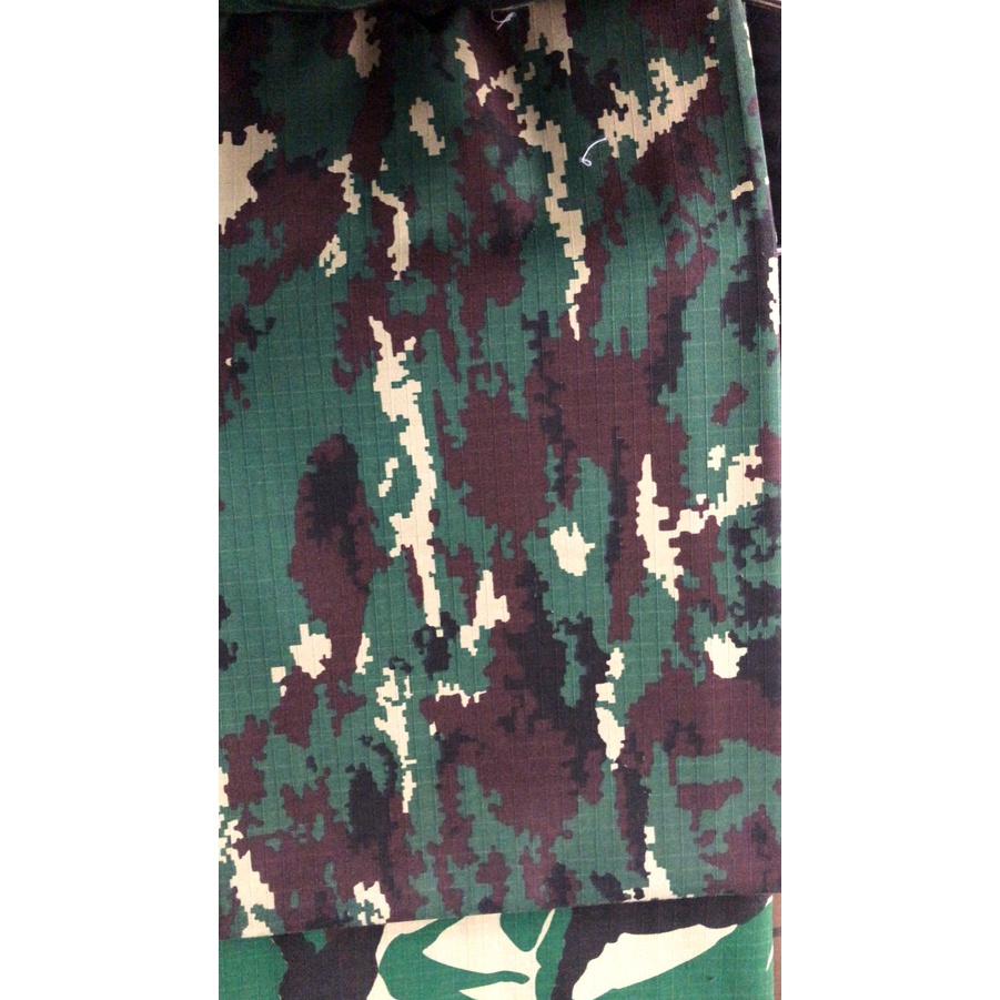 Jual Kain Ripstop motif Loreng Doreng Army tentara bahan meteran ...