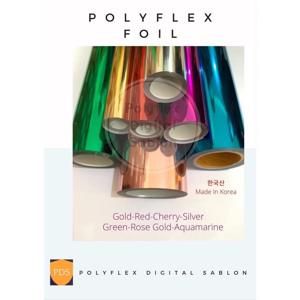 Jual Polyflex Foil Premium Korea meteran Murah | Shopee Indonesia
