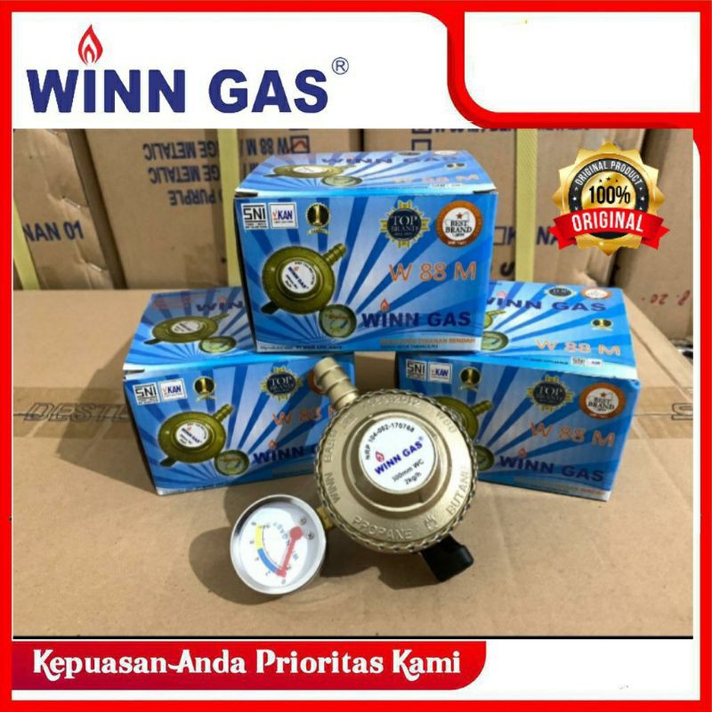 Jual REGULATOR WINN GAS W 88 METER REGULATOR KOMPOR GAS ANTI BOCOR ...