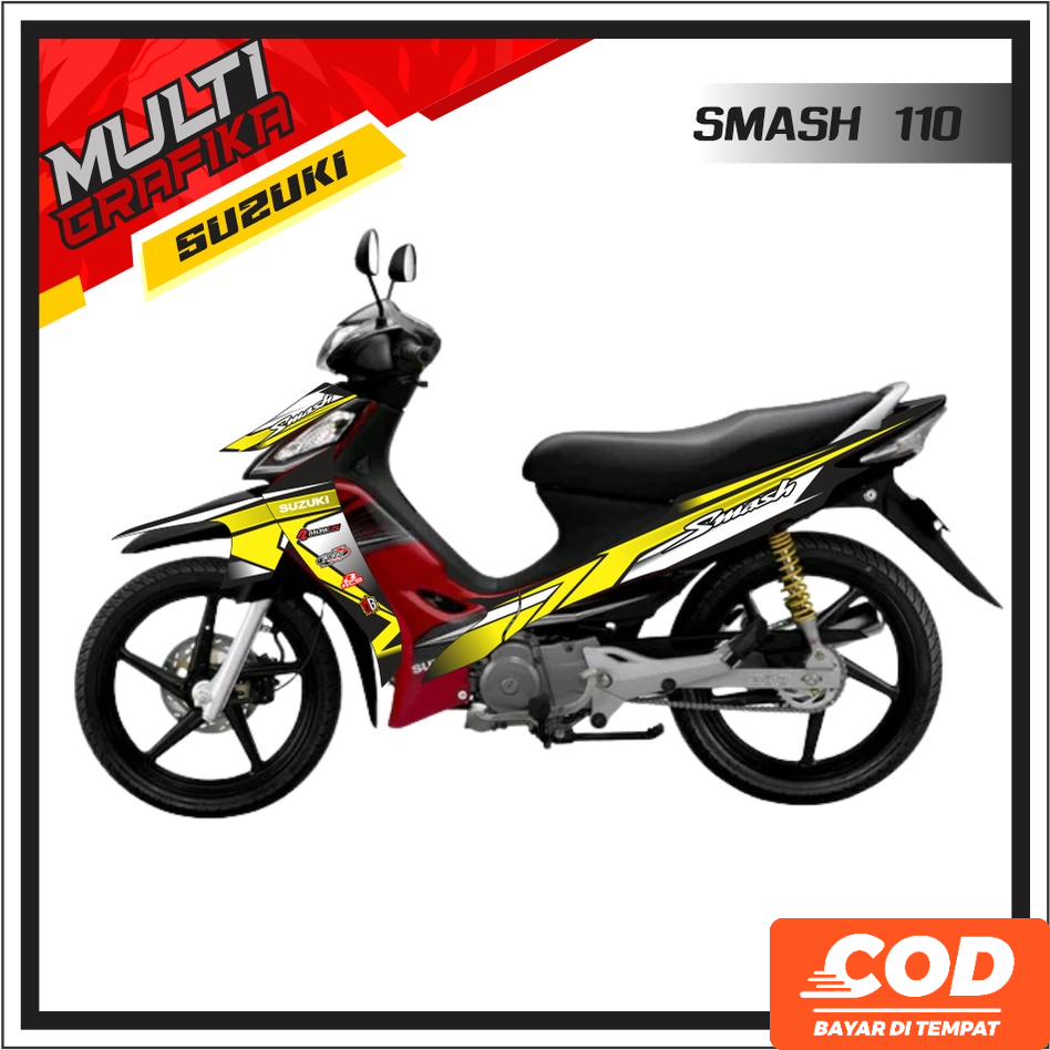 Jual Striping SMASH 110 Sticker Semi Full Decal Variasi Motor Suzuki ...