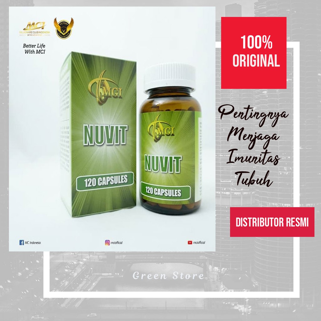 Jual Vitamin Kesehatan Nuvit MCI Suplemen Daya Tahan Tubuh Makanan ...