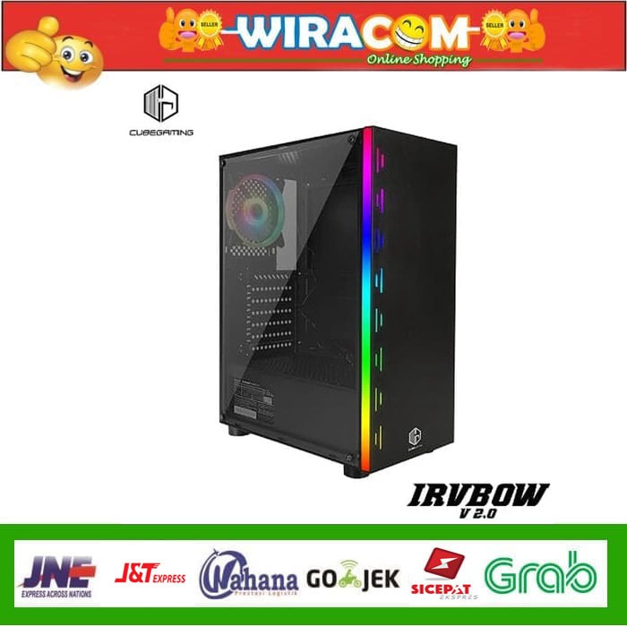 Jual Casing PC CUBE GAMING IRVBOW V2.0 - ATX - TEMPERED / Casing Gaming ...