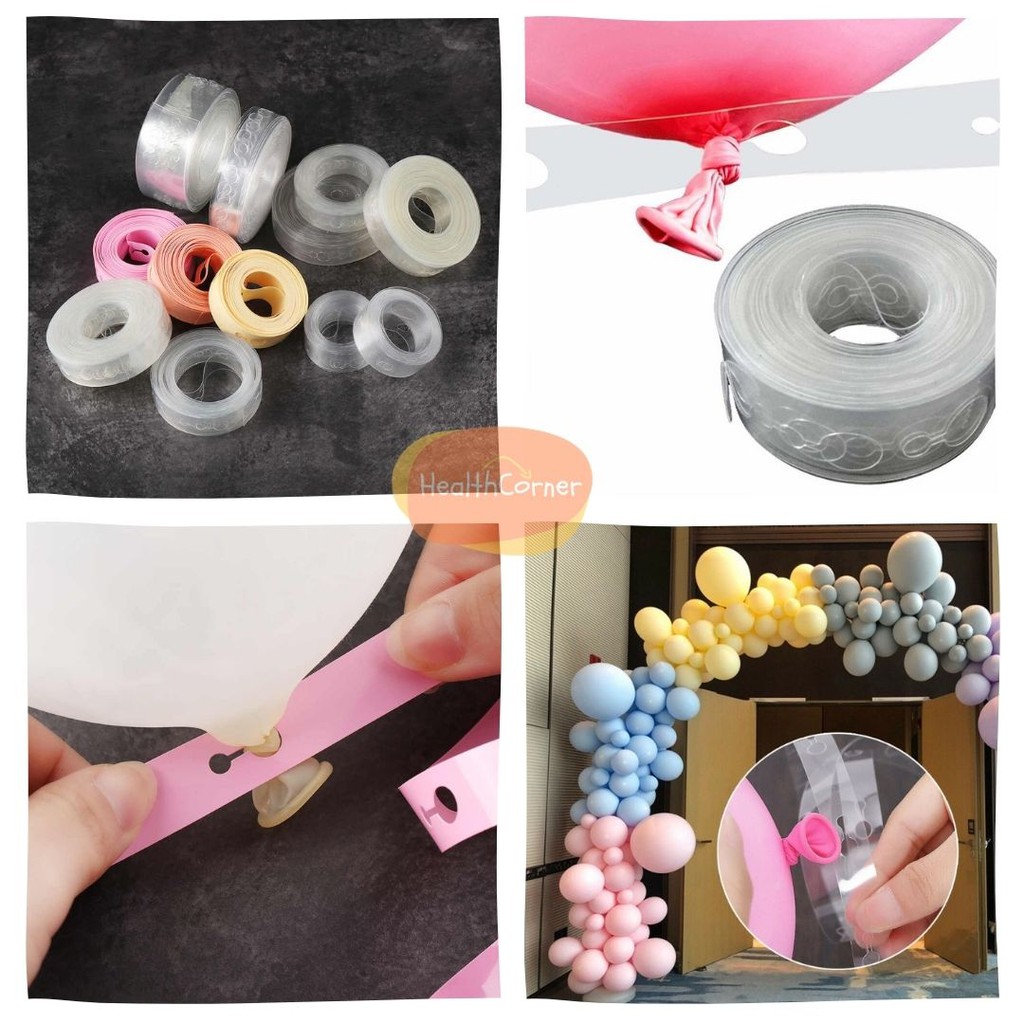 Jual chain balloon, chain balon, kait balon, strip tape balon, dekorasi ...