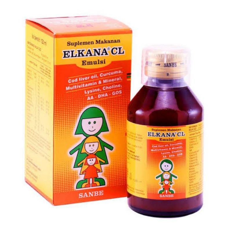 Jual elkana syrup CL sirup syr multivitamin kalsium lysine 120ml 120 ml ...