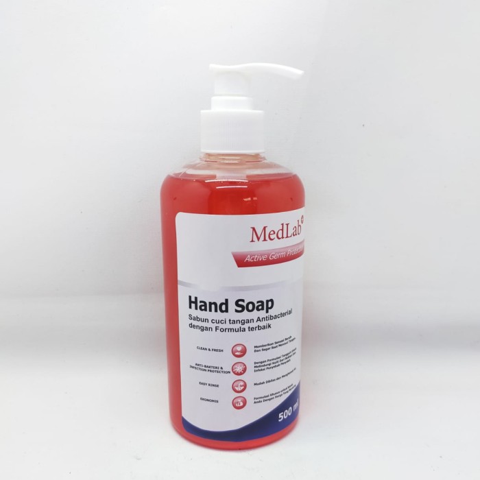 Jual Hand Soap Sabun Cuci Tangan Medlab Konsentrat 500ml | Shopee Indonesia