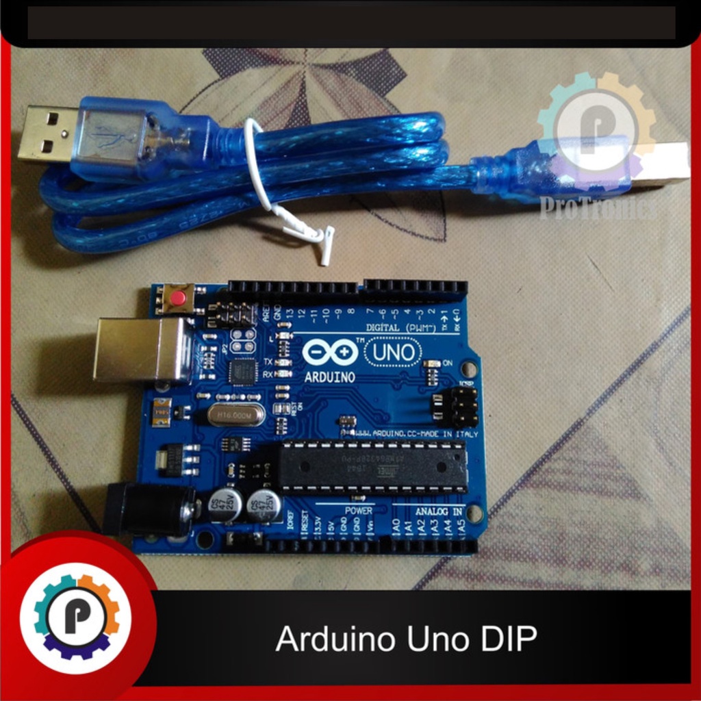 Jual Microcontroller For Arduino Uno ATMega328 + USB Cable | Shopee ...