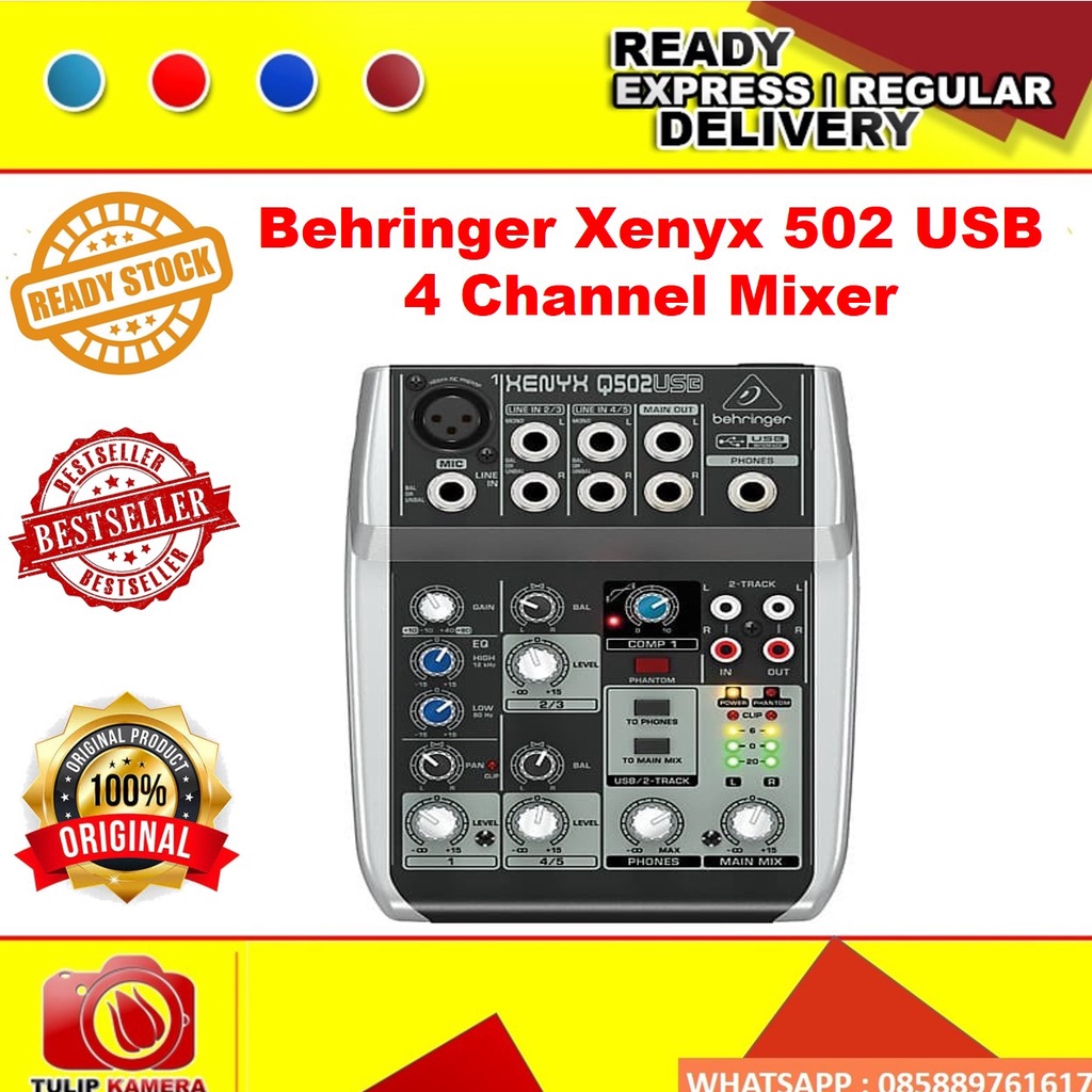 Jual Behringer Xenyx 502 USB 4 Channel Mixer | Shopee Indonesia