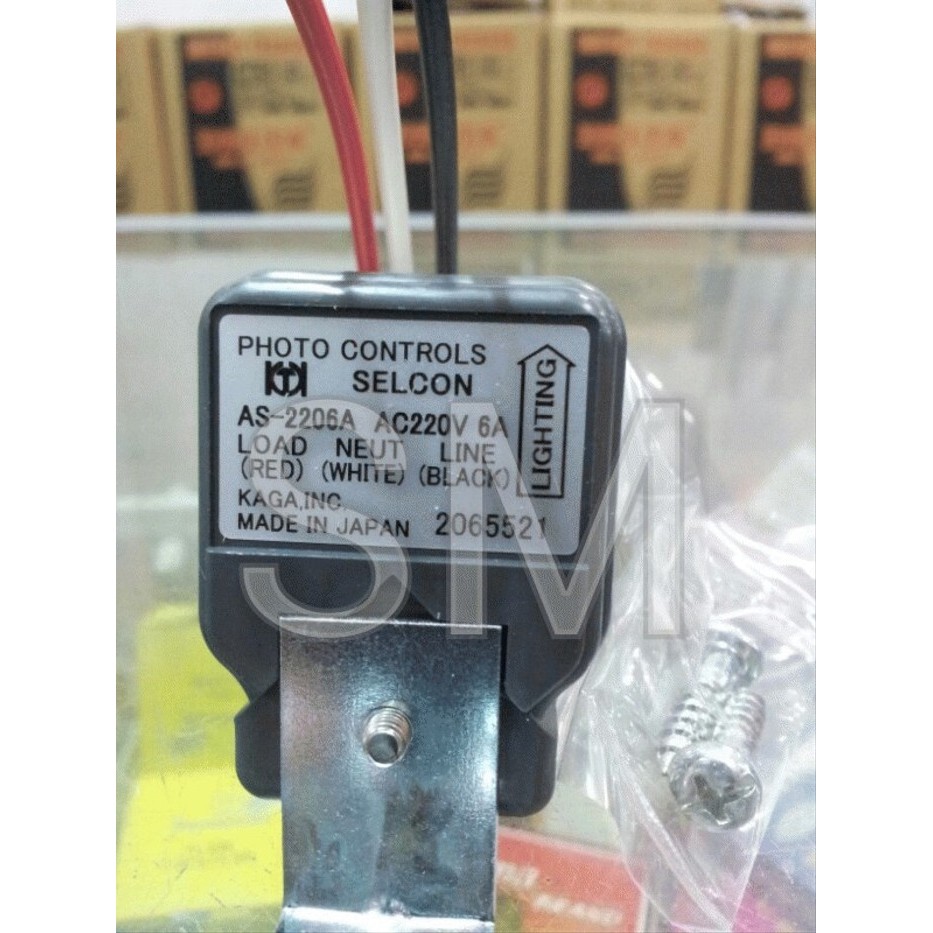 Jual Sensor Cahaya Photocell Photo Control Selcon 220V 6A Ampere AS ...