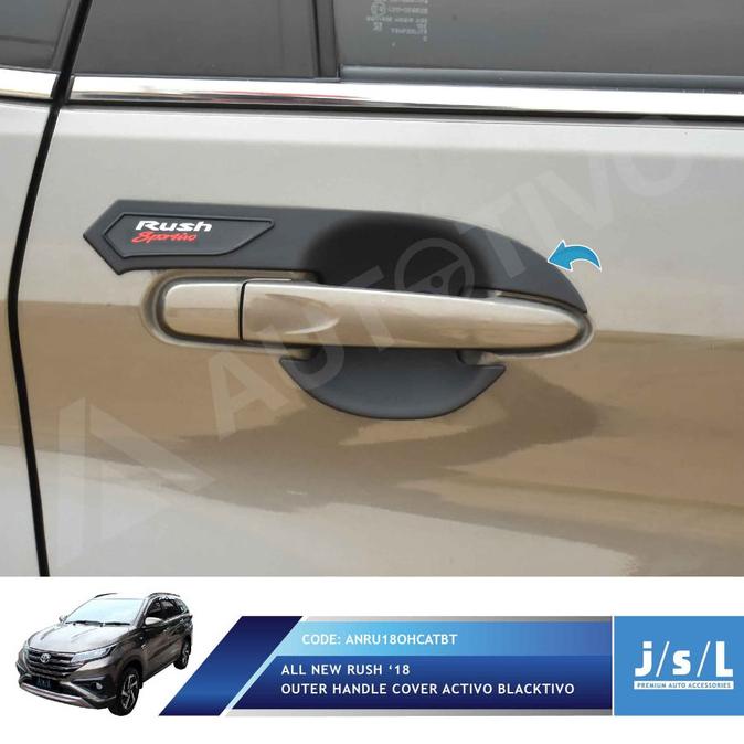 Jual JSL Mangkok Pintu All New Rush 2018 Outer Handle Cover Activo Black | Shopee Indonesia