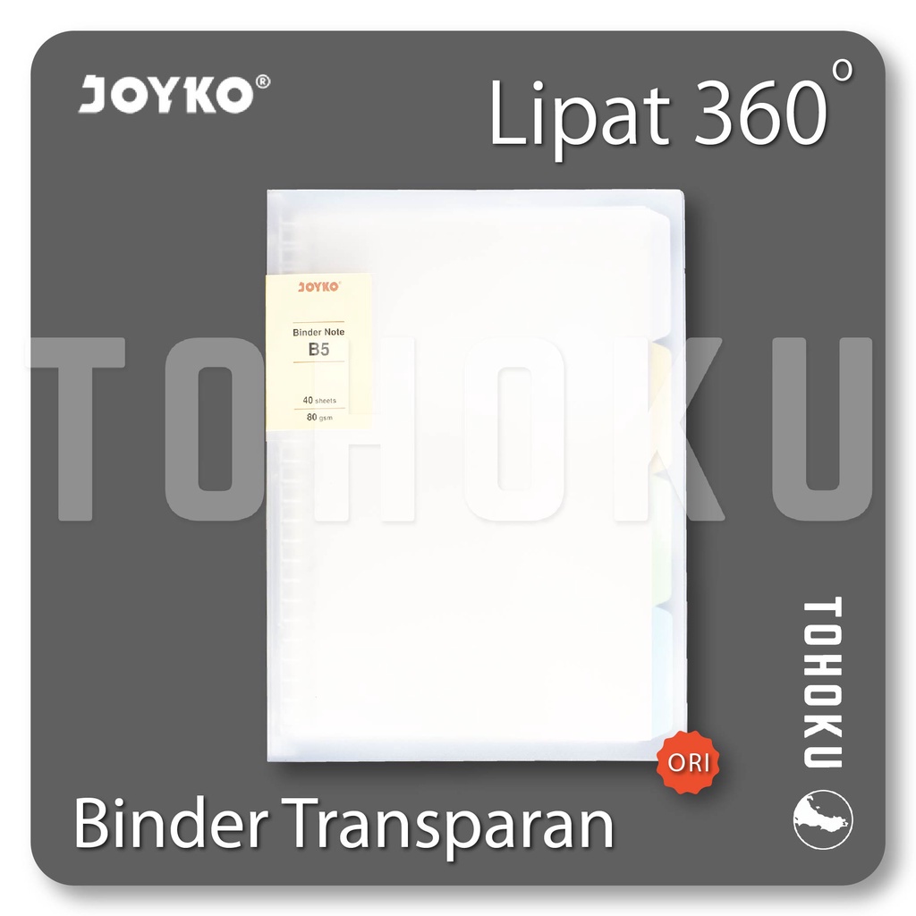 Jual Joyko Binder Transparan Aesthetic dapat Ditekuk 360° - B5-TP-P ...