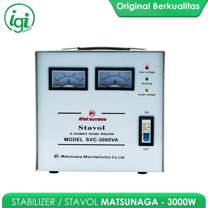 Jual ~^~^~^] Stavolt SVC 3000W Matsunaga / Stabilizer SVC 3000VA MTS ...