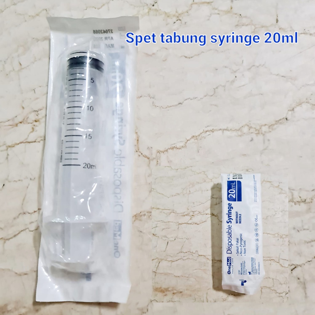 Jual Suntikan 20ml Tabung Suntik 20 cc Spuit 20 ml Spet Syringe 20cc ...