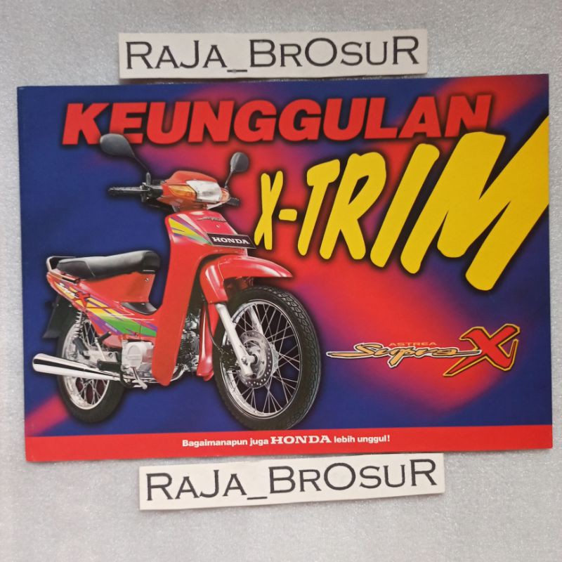 Jual Poster brosur Honda Astrea Supra X lama 100cc magna red | Shopee ...