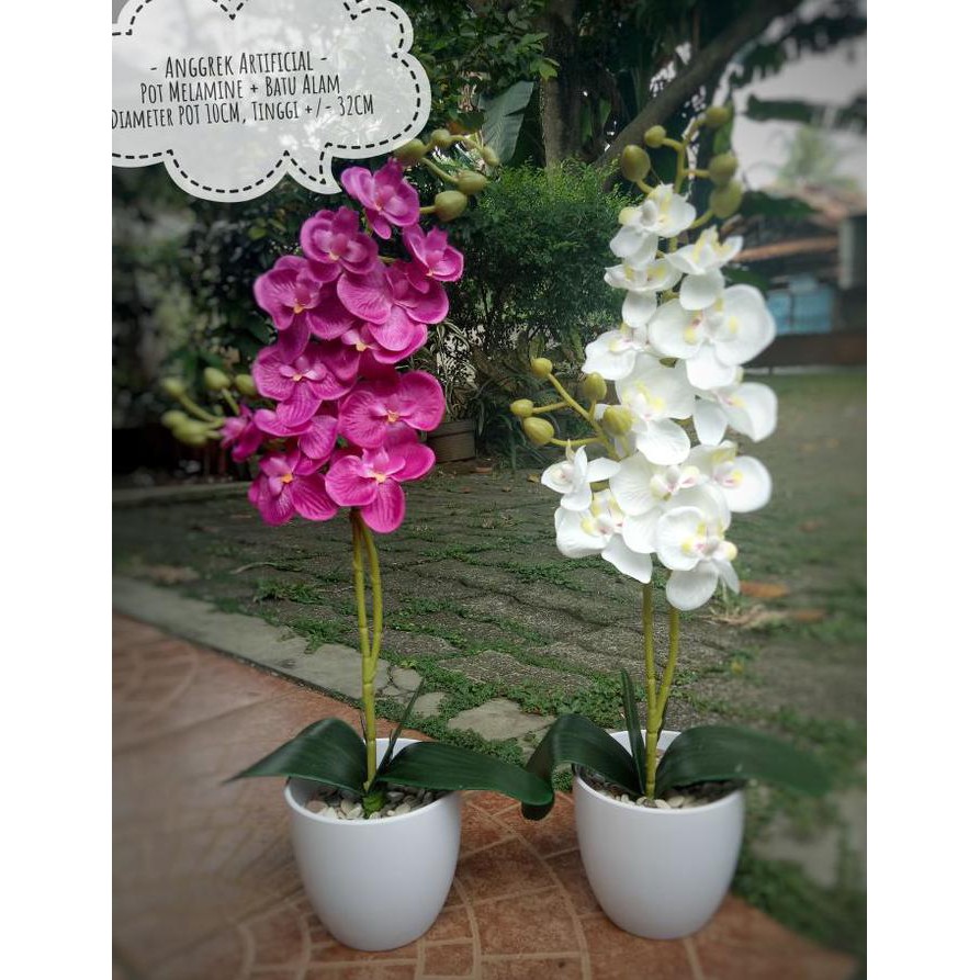 Jual ANGGREK PALSU / ANGGREK ARTIFICIAL / BUNGA DEKORASI / BUNGA PALSU ...