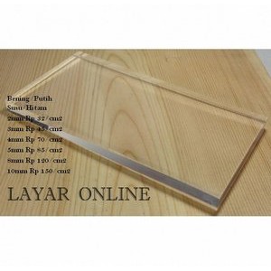 Jual Akrilik Laser Cutting 3mm 6x9cm Ukuran Kertas B8 Acrylic Potong ...