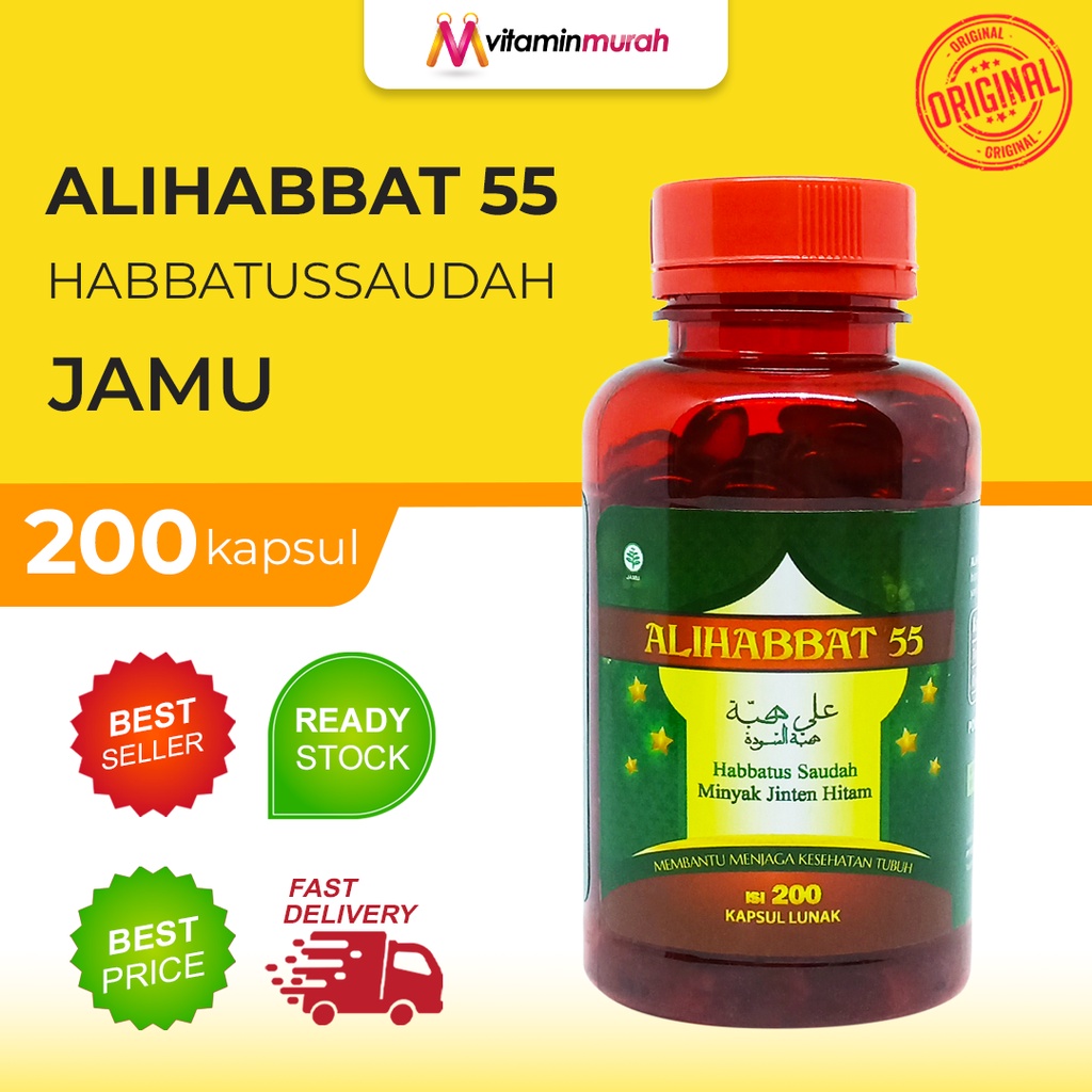 Jual ALIHABBAT 55 HABBATUS SAUDAH MINYAK JINTEN HITAM ISI 200 KAPSUL ...