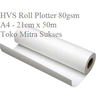 Jual Kertas HVS Roll Plotter 80gsm A4 - 21cm x 50meter | Shopee Indonesia