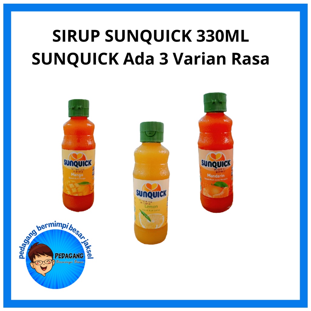 Jual SIRUP SUNQUICK 330ML/SUNQUICK Ada 3 Varian Rasa / SUN QUICK SIRUP ...