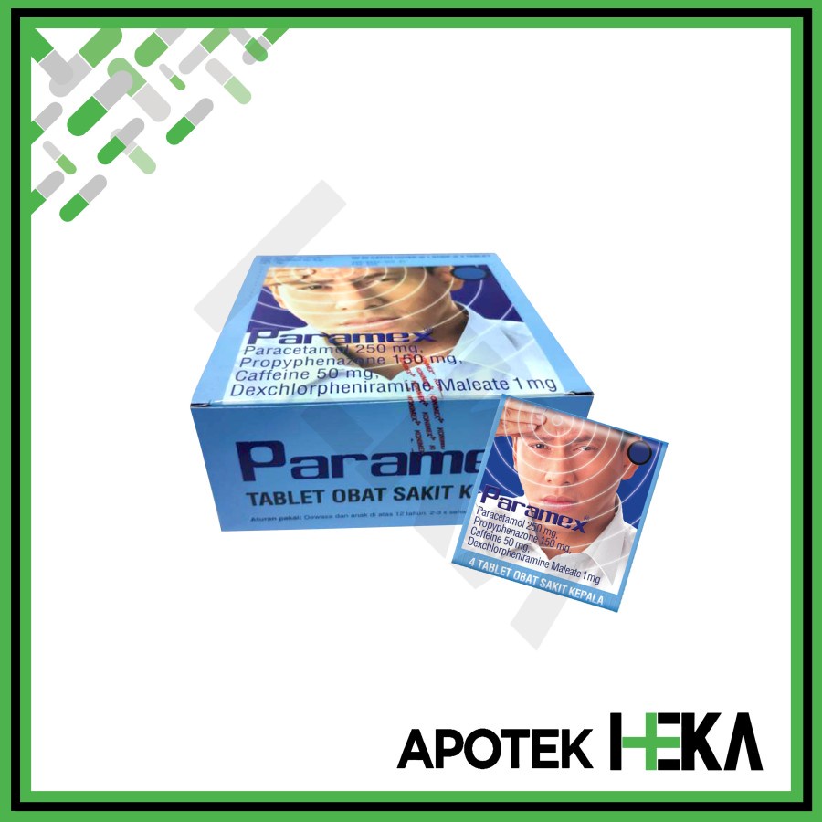 Jual Paramex Tablet Obat Sakit Kepala Paracetamol Box isi 50x4 (BANDUNG ...