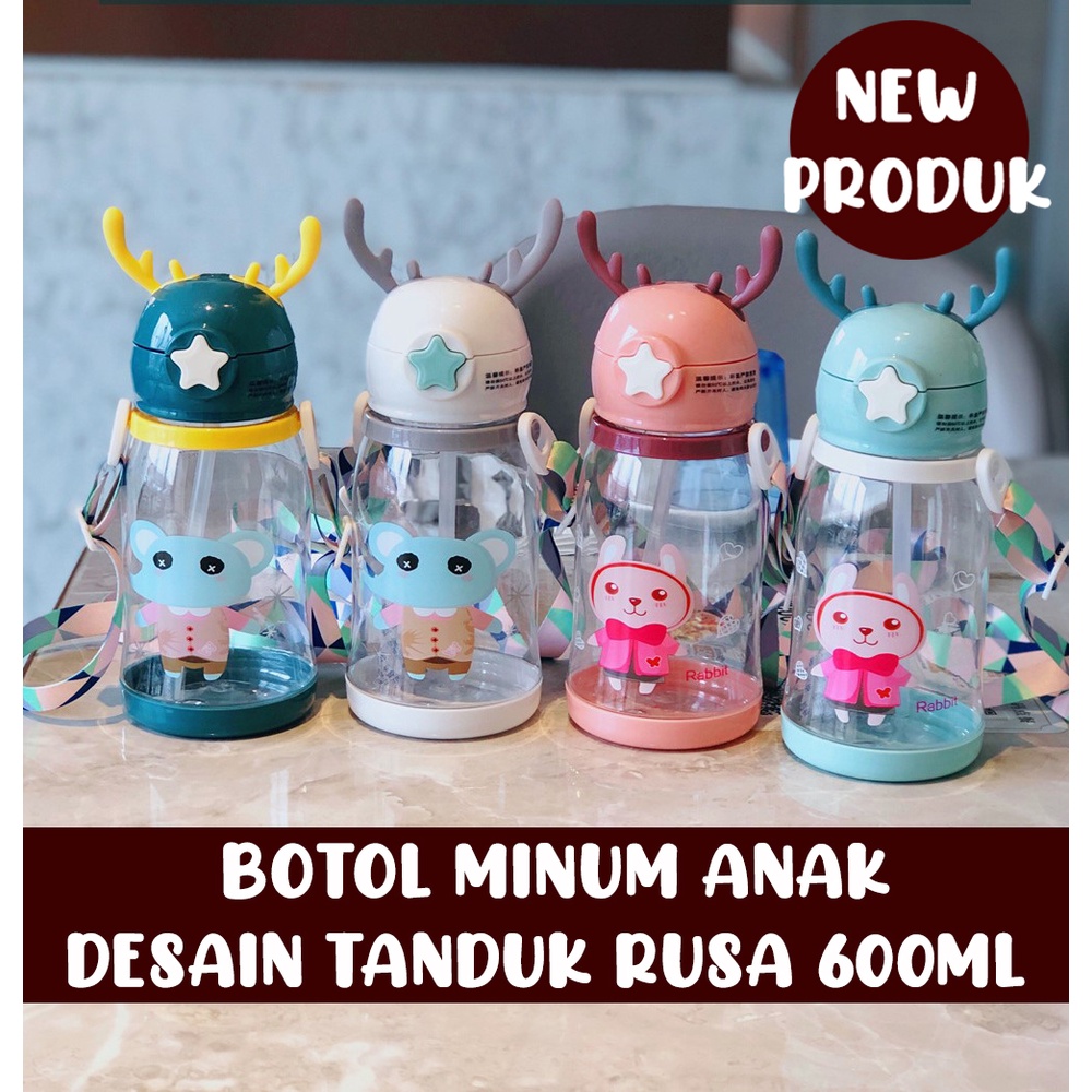 Jual Botol Air Minum Anak Bentuk Unik Lucu Imut Telinga Hewan Lucu ...