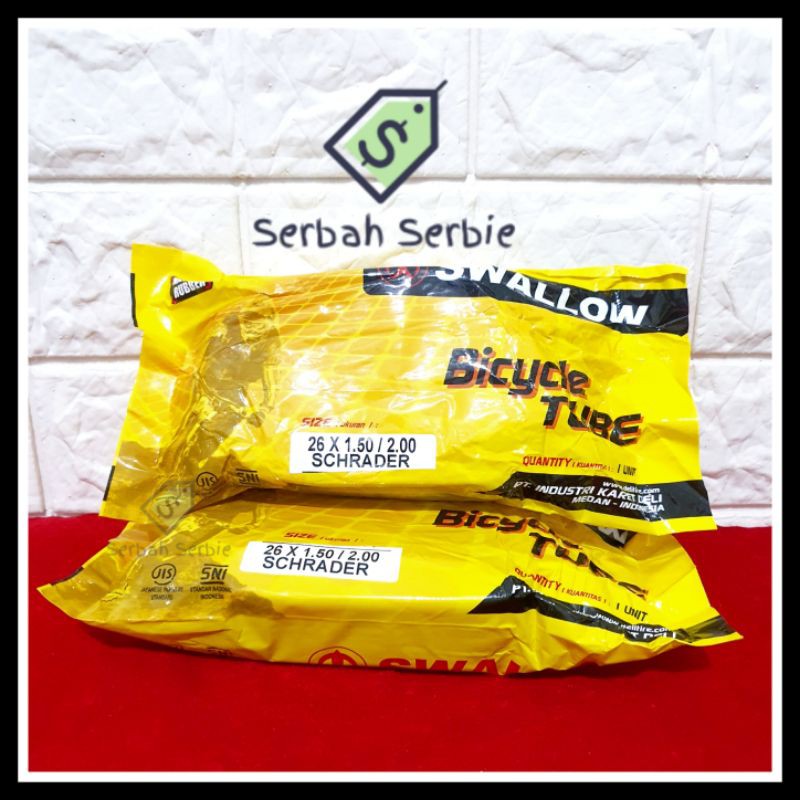 Jual BAN DALAM SEPEDA 26X1.50 26X2.00 SWALLOW 1.75 1.90 1.95 2.00 26 X 150 175 190 195 200 ...