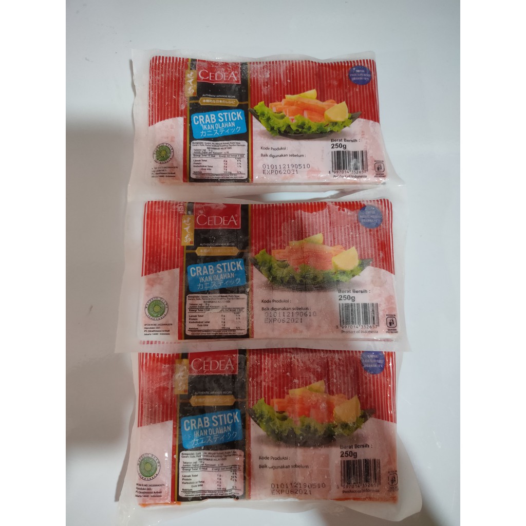 Jual cedea crab stick 250 gram frozen food | Shopee Indonesia