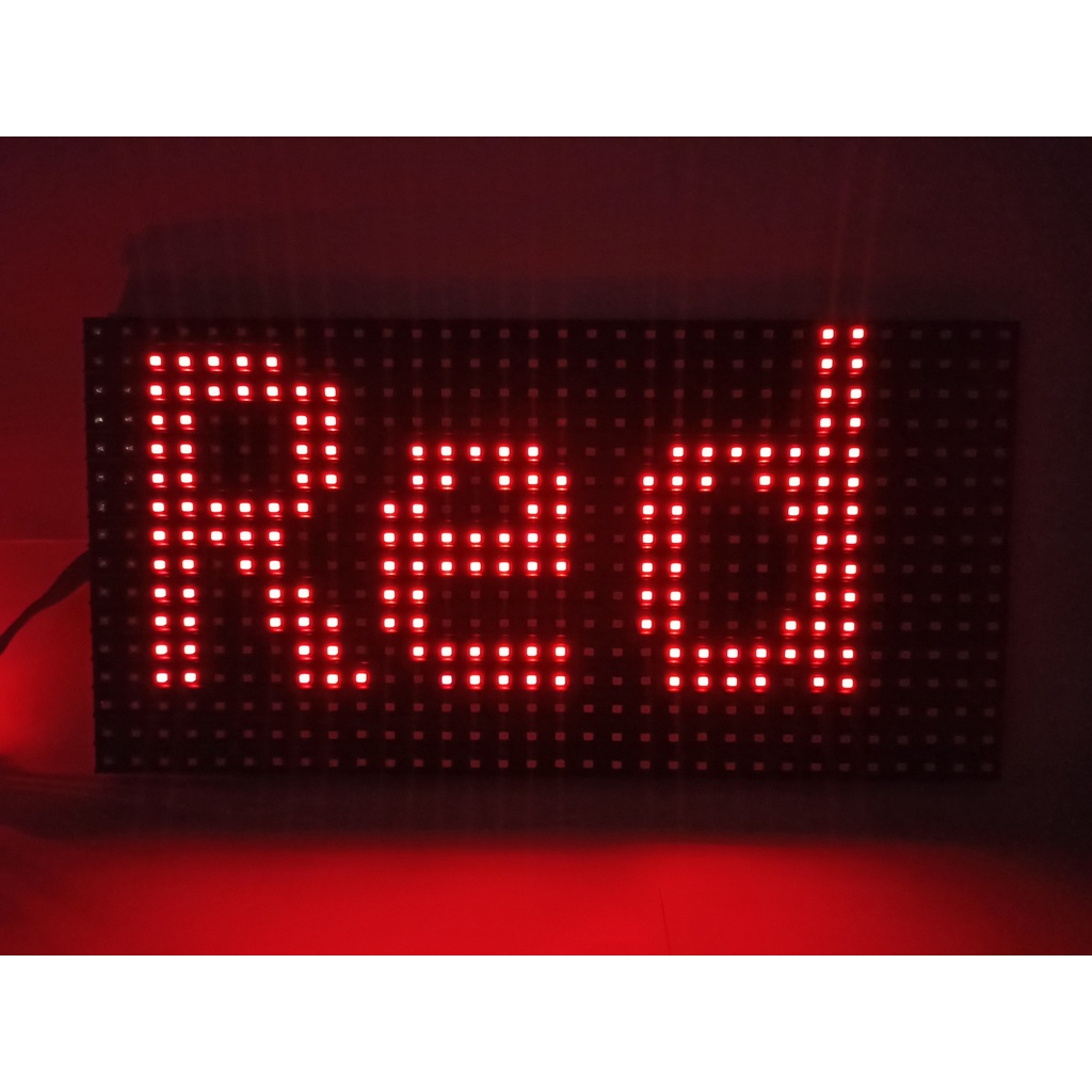 Jual Panel Module Modul LED P10 Running Text SMD Merah Red Outdoor ...